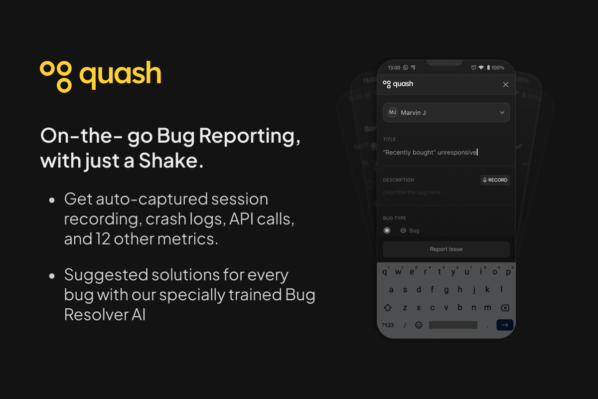 Quash Docs - Setting up projects
