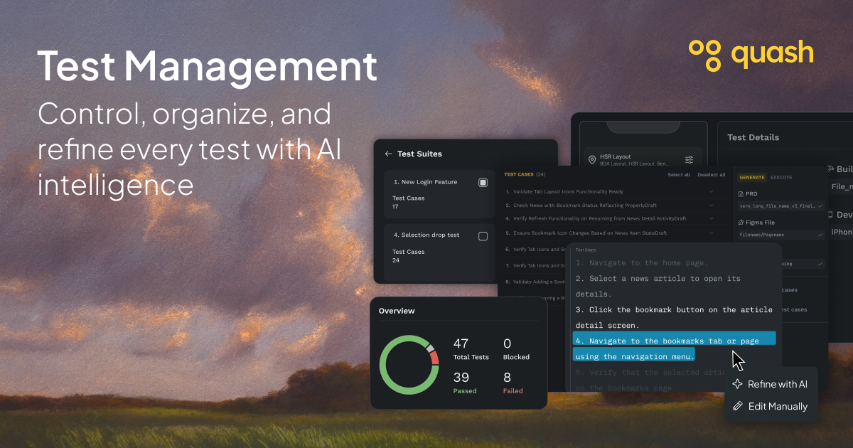 Test Management for Mobile QA Teams | Quash